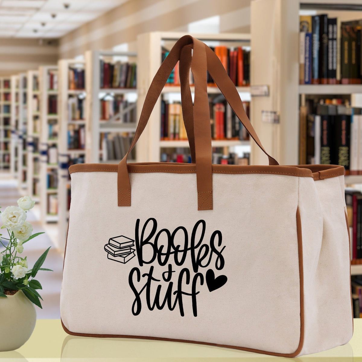 Books Stuff Tote Bag Bookworm Gift Book Quotes Party Gift Book Lover T ...